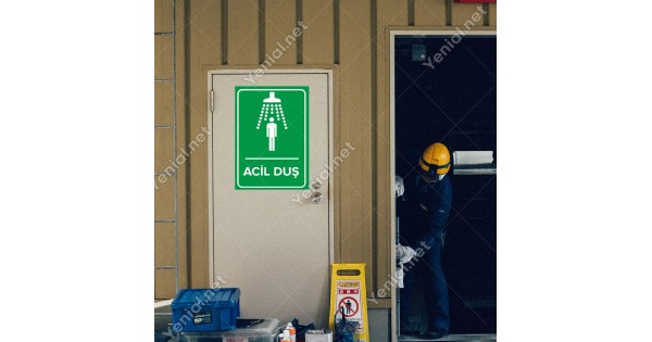 Acil Duş Levhası
